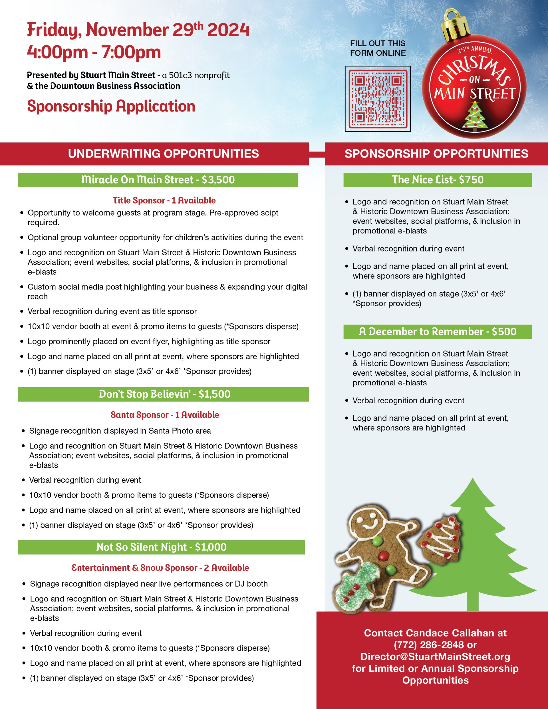 Christmas Sponsorship – Stuart Main Street